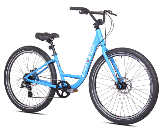 UNIVEGA USA 27.5 WEEKEND ESCAPE STEP THRU Univega USA Bicycles Proudly Assembled in the U.S.A. by American Workers